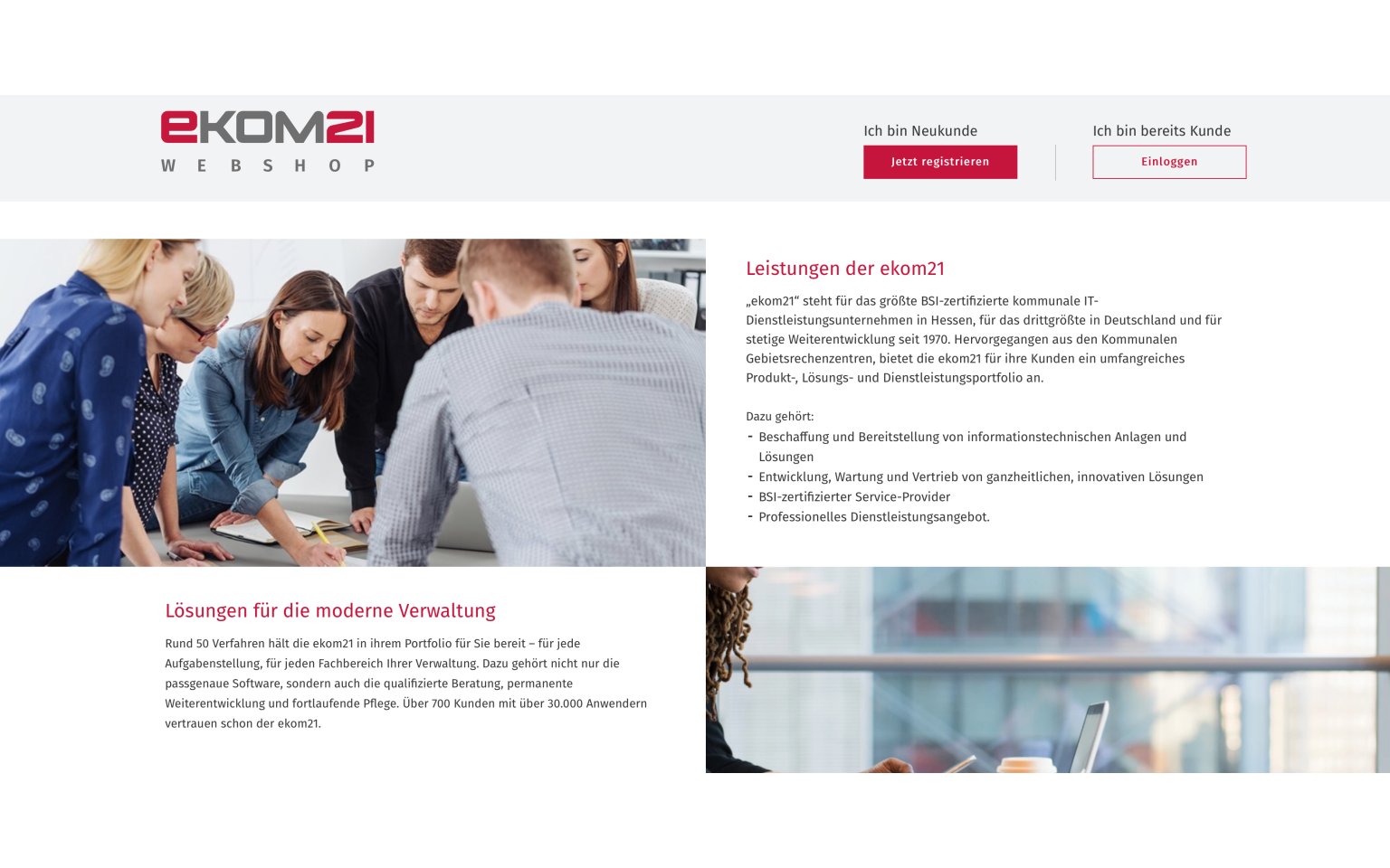 Webshop | ekom21 - KGRZ Hessen. Die Zukunft der Verwaltung.